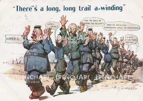 Anti German Propaganda Poster WWI Cartoon Soldier Comedy Satire WW1 Art ...