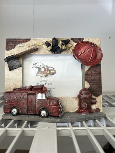 Fireman 3D Resin Decorative 4" X 6" Photo Frame | eBay