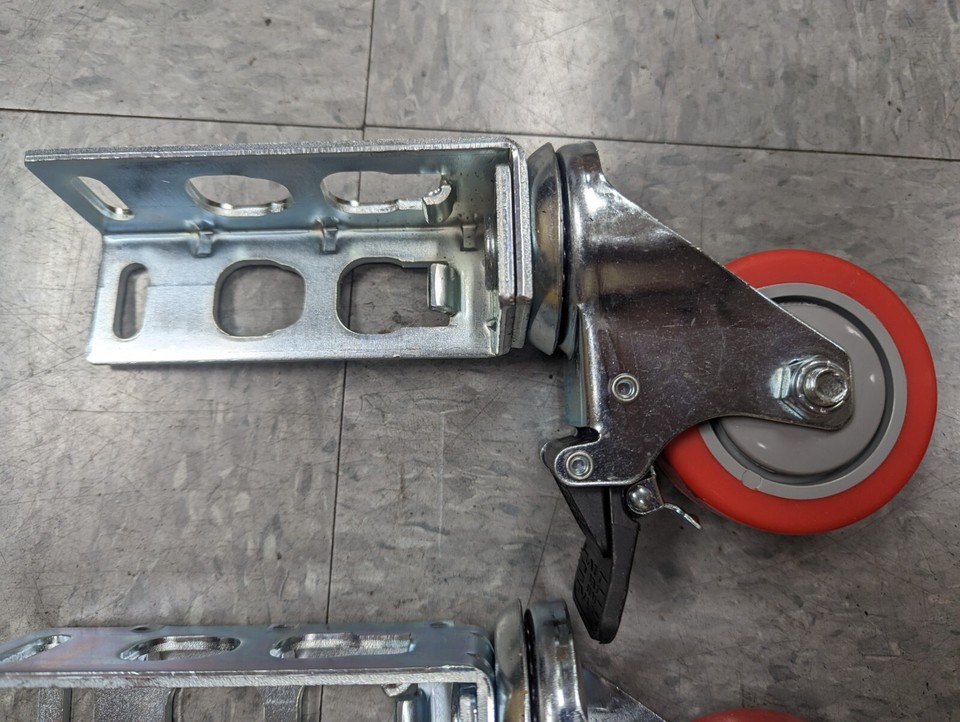 4pc Storage Rack Caster Wheels (for Boltless Self Locking Shelving ...