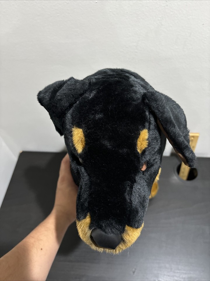 Vintage Douglas Cuddle Toy Bruno Rottweiler Realistic Plush Stuffed ...