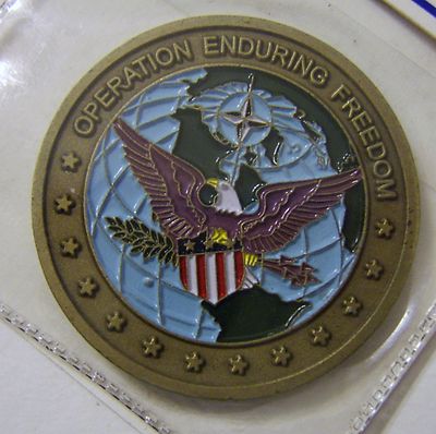 OPERATION ENDURING FREEDOM CHALLENGE COIN U.S. NAVY NEW | eBay