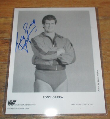 Tony Garea WWF WWE AWA Wrestling Autographed Photo Signed 8x10 NWA | eBay