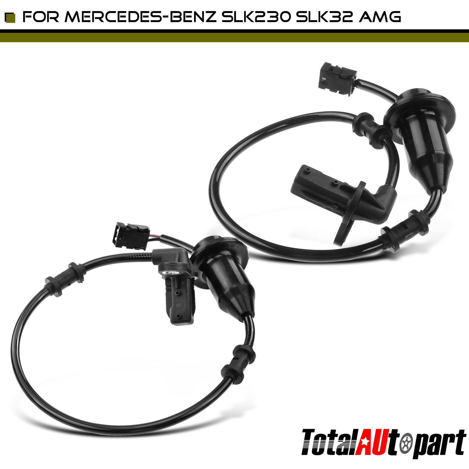 2Pcs ABS Wheel Speed Sensor for Mercedes-Benz SLK230 SLK32 AMG Rear ...