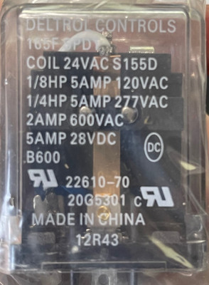 (2) NEW-Deltrol Controls 165 SPDT Relay (NOS) Surplus Original Box ...