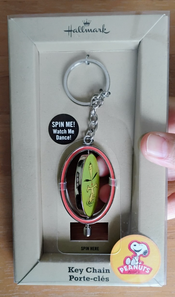 Hallmark Peanuts Spinning Dancing Snoopy Key Chain New In Package | eBay