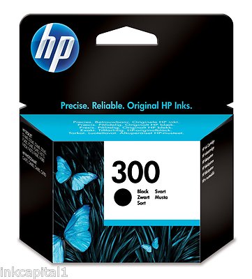 HP No 300 Black Original OEM Inkjet Cartridge CC640EE Deskjet Printer ...