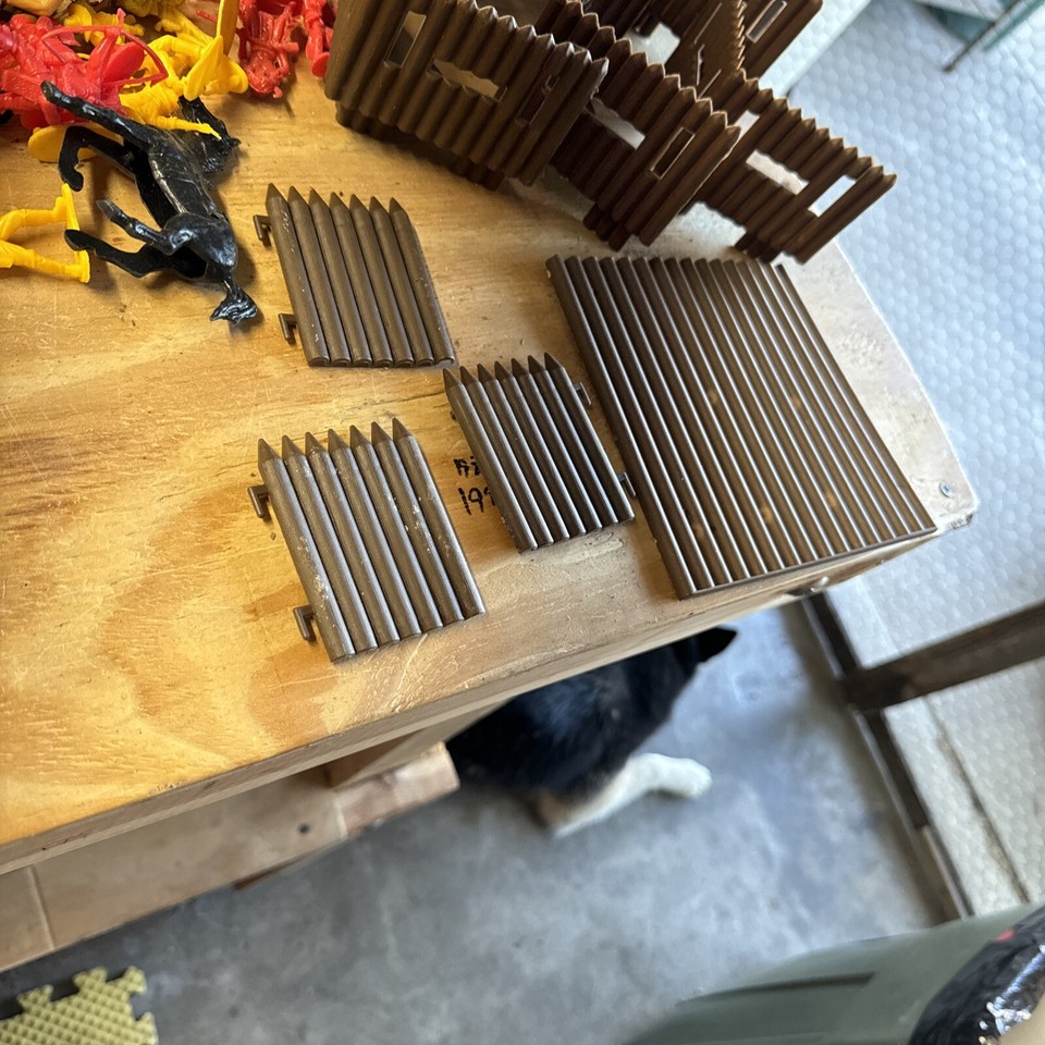 2)Tim Mee Toy FORT WEST Sets for Parts COWBOYS & INDIANS Horse ...