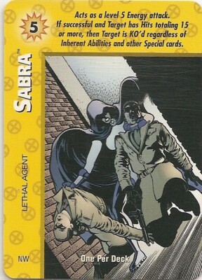 Marvel OVERPOWER Sabra Lethal Agent special - OPD - Rare - X-Men | eBay