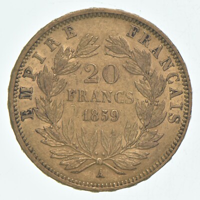 1859 France 20 Francs - Bullion *087 | eBay