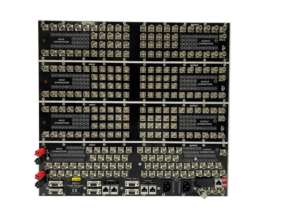Nevion VikinX 9696M 96x96 SDI video router 9RU Includes single Power ...