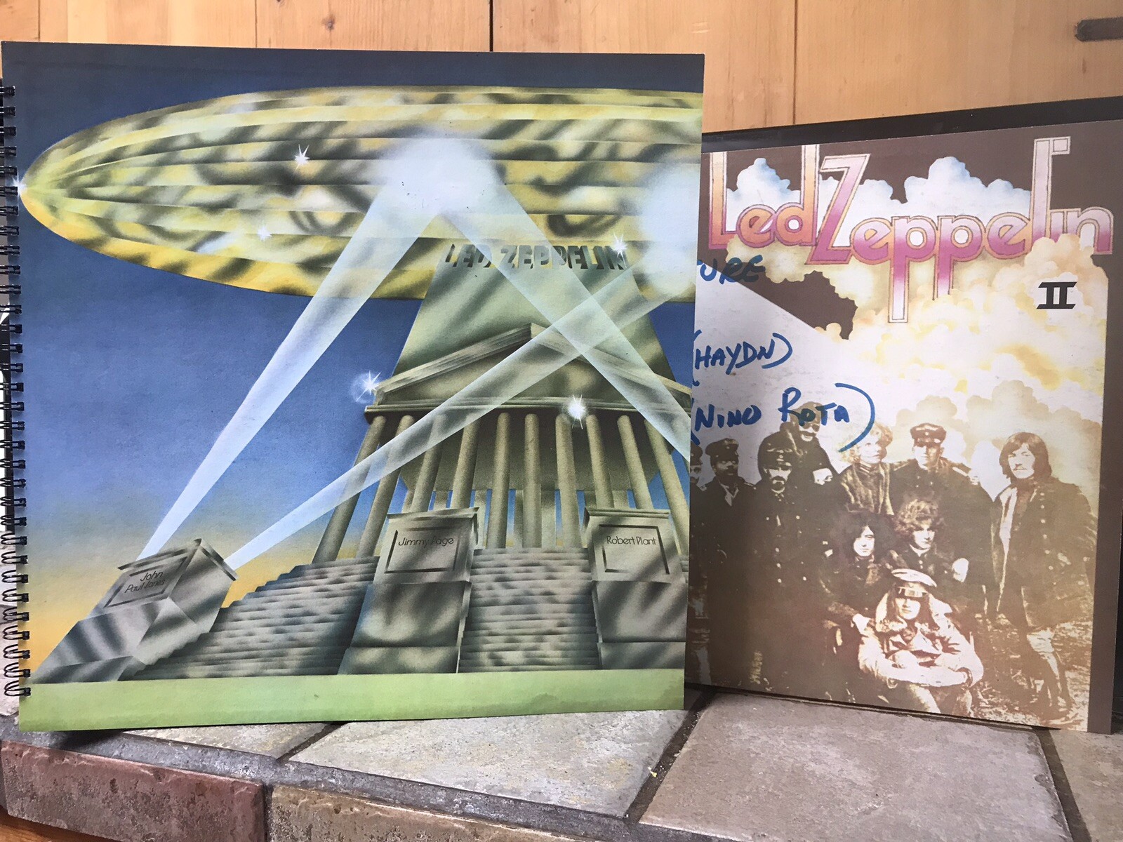 LED ZEPPELIN 2 / Album Cover Notebook LOT / from vintage vinyl LP ...