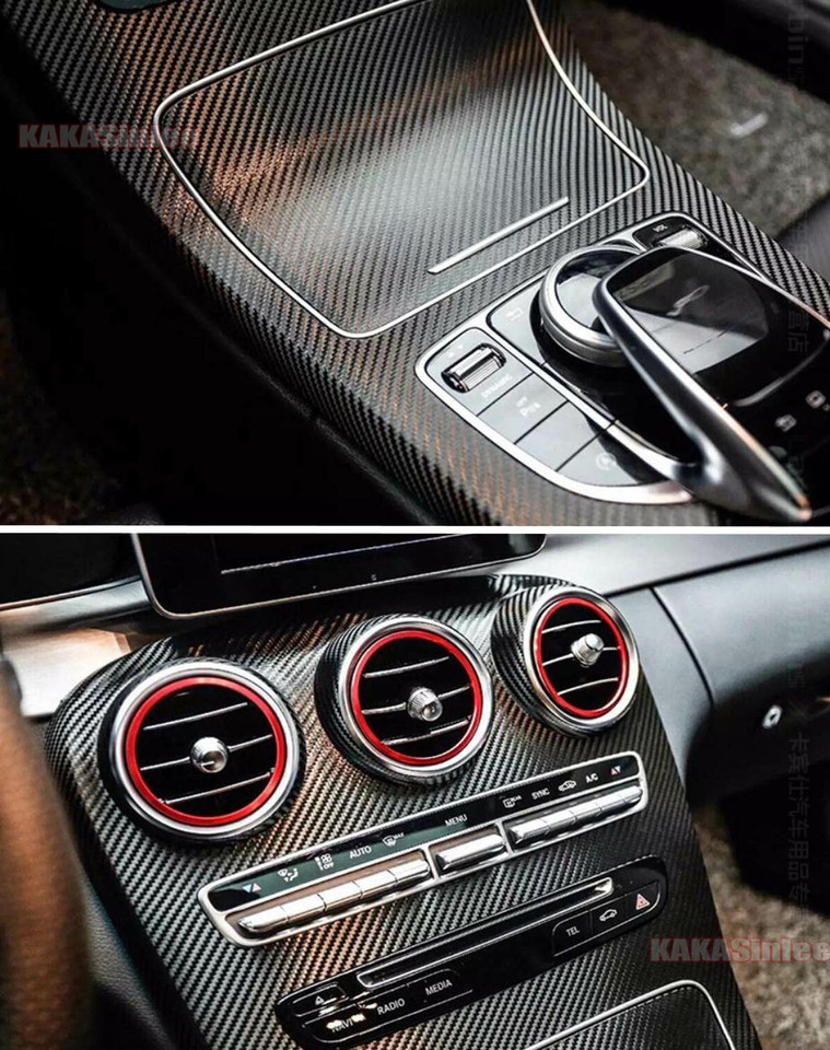 Decors Tape - Adhesive Black 3D Texture Carbon Fiber Vinyl Wrap Sticker ...