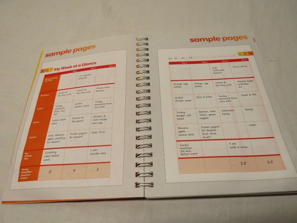 Weight Watchers WW Plan & Track Journal Food Diary Tracker 3 month ...