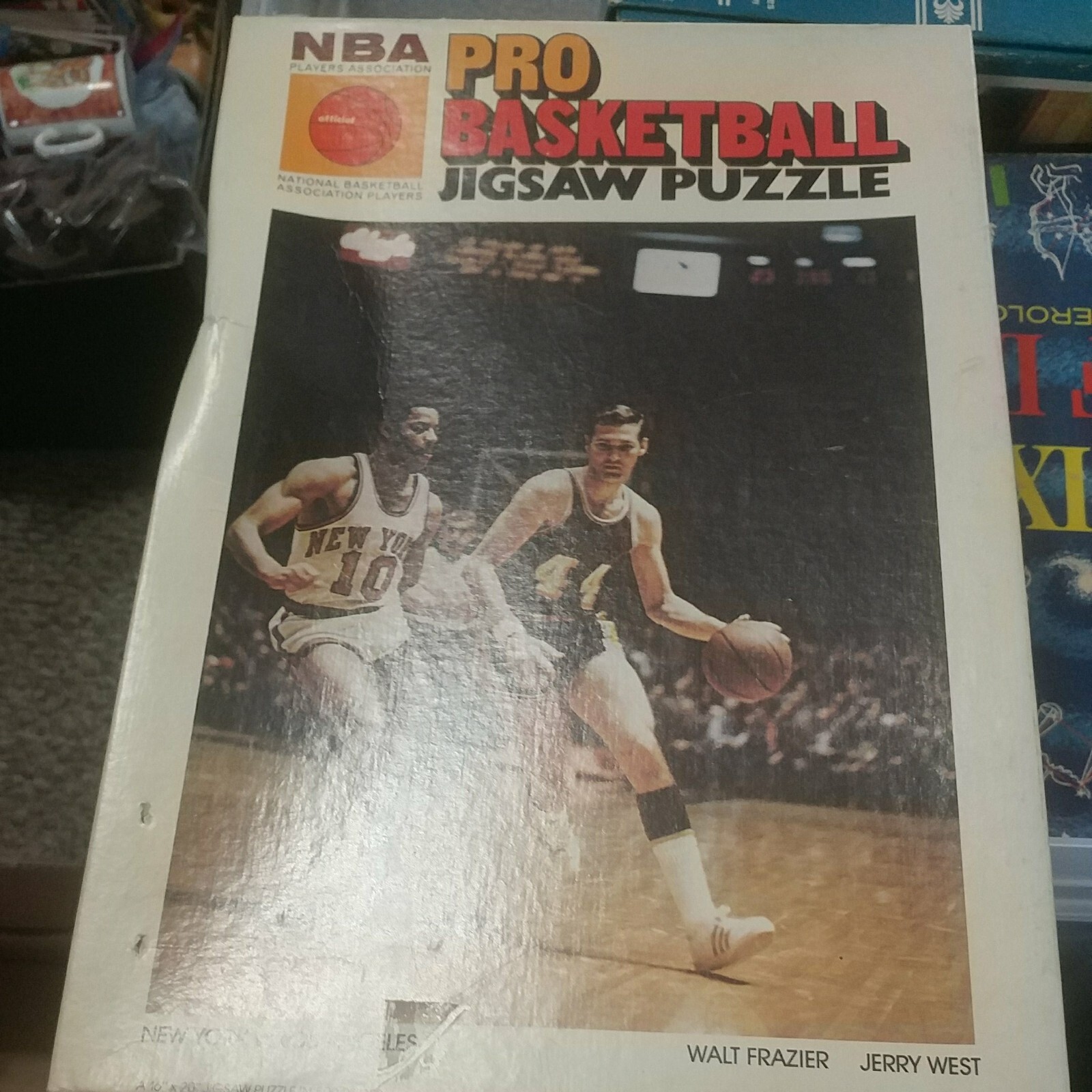 1971 NBA Pro Basketball Jigsaw Puzzle-500 pc-Walt Frazier/Jerry West ...