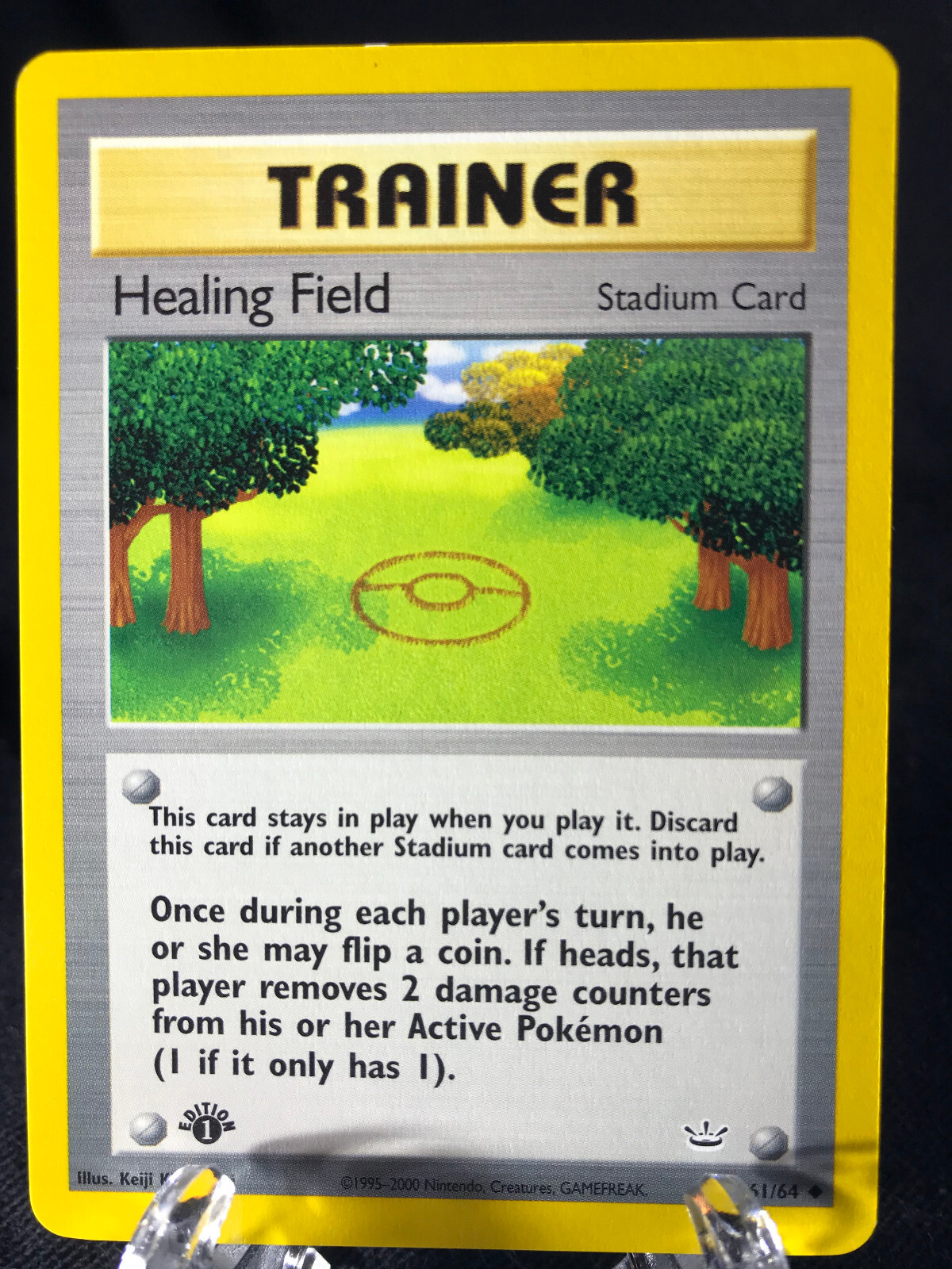 HEALING FIELD 61/64 Neo Revelation 1st EDITION Pokémon TCG WotC NM ...