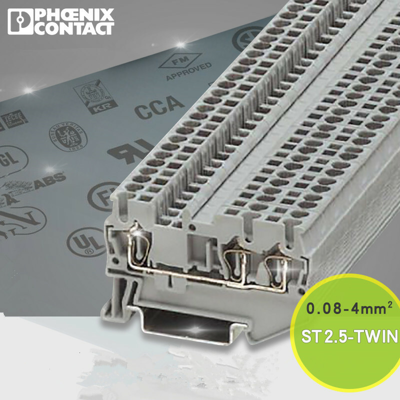 10pcs Phoenix ST2.5-TWIN Terminal Block 3031241 Pull-back Spring ...