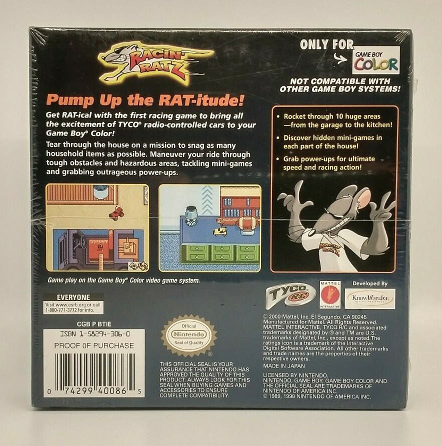 Racin' Ratz (Nintendo Game Boy Color GBC Racing Rats) New, Factory ...