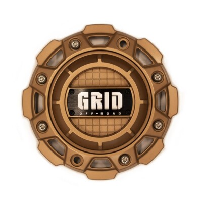 NEW Grid Off-Road Matte Gold Wheel Center Cap w/ Screws GD-56-CAP ...