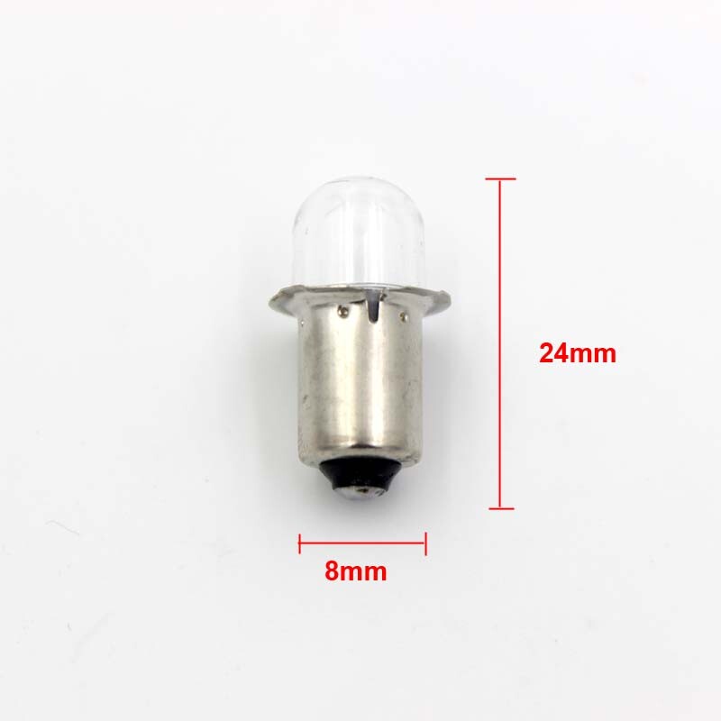 2pcs Upgrade LED Flashlight Bulb 3V 4.5V 6V White P13.5S Base Bulbs ...