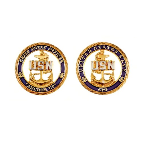 NAVY CHIEF PETTY OFFICER DECKPLATE LEADER 1.75" CHALLENGE COIN | eBay