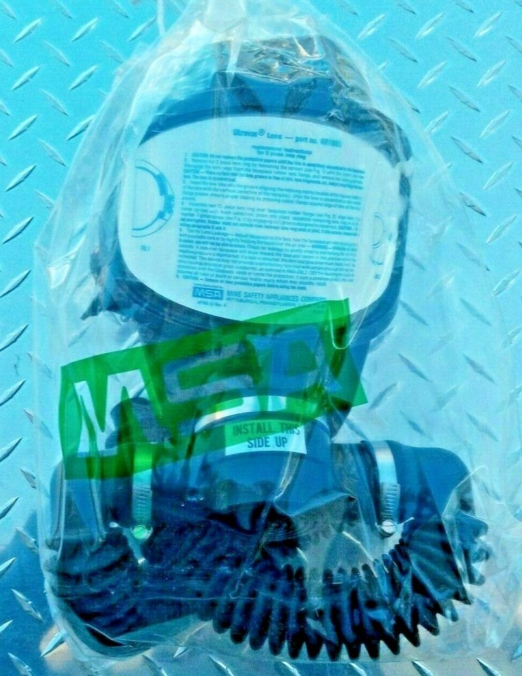 MSA Ultravue Gas Mask/Oxygen Breathing Facepiece OBA-4 Mask and ...