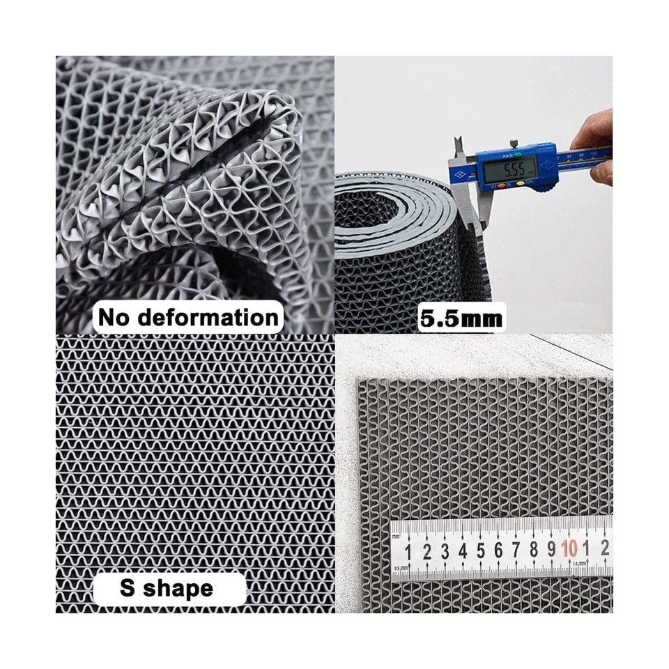 jxgzyy Commercial Drainage Mat PVC Non Slip Wet Area Commercial Floor ...