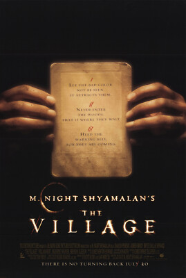 THE VILLAGE MOVIE POSTER 2 Sided ORIGINAL FINAL VF 27x40 M. NIGHT ...