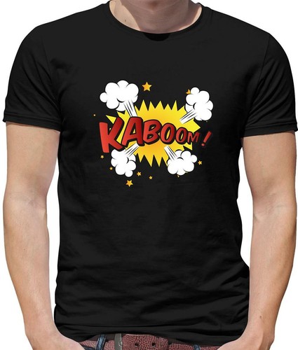 Superhero Kaboom Mens T-Shirt - Comic - Hero - Pop Art - Graphic Novel ...