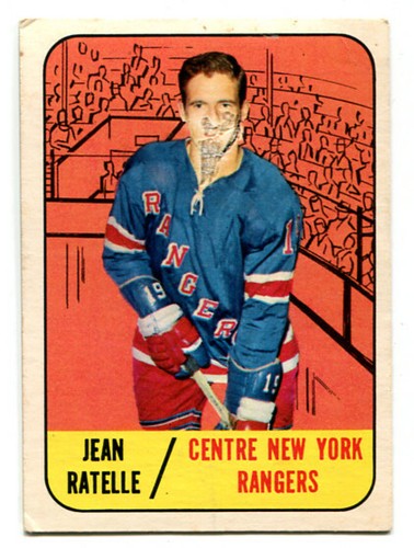 1967-68 Topps Jean Ratelle Card #31 New York Rangers | eBay