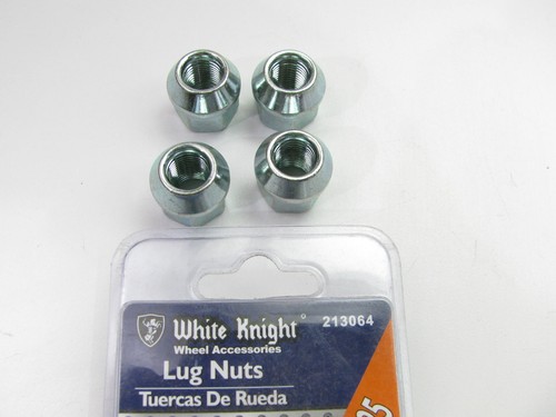 White Knight 213064 Wheel Lug Nuts 12mm-1.25 Open End Acorn 3/4" Hex 4 ...