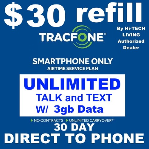 $30 TRACFONE FASTEST PREPAID REFILL DIRECT to SMARTPHONE 🔥GET IT TODAY ...