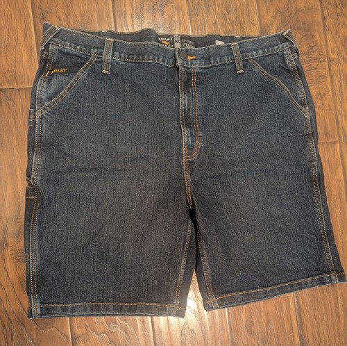 Men's Ariat Rebar Blue Denim Shorts Size 42 | eBay