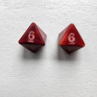 Vintage Bakelite Catalin Hunt & Co d8- 1/2 Inch dice Polyhedral ( 8 ...