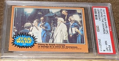 1977 O-PEE-CHEE OPC STAR WARS #244 CEREMONY PRINCESS LEIA PSA 8 NM-MINT ...