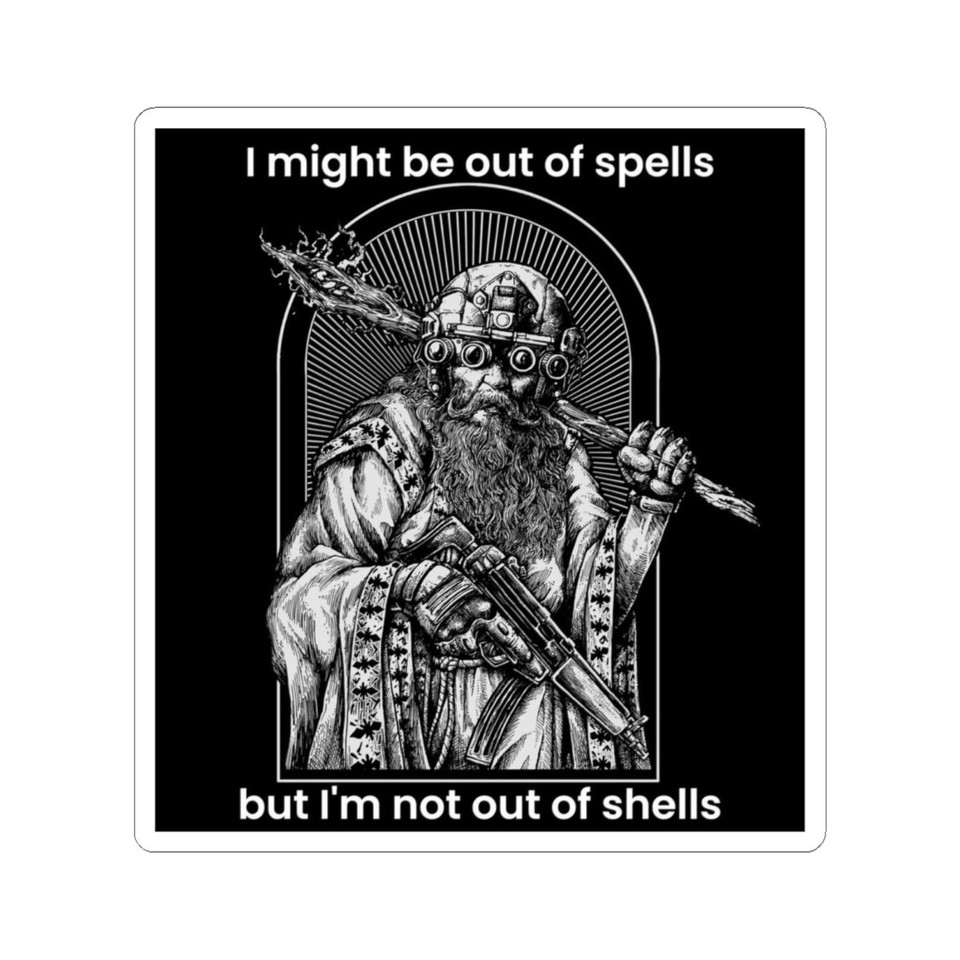 I might be out of spells but I'm not shells sticker | eBay