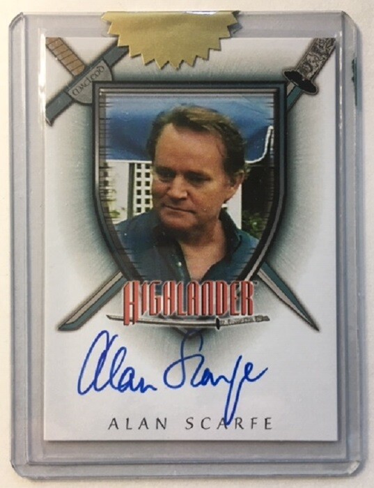 Alan Scarfe Autograph A20 from The Complete Highlander by Inkworks | eBay