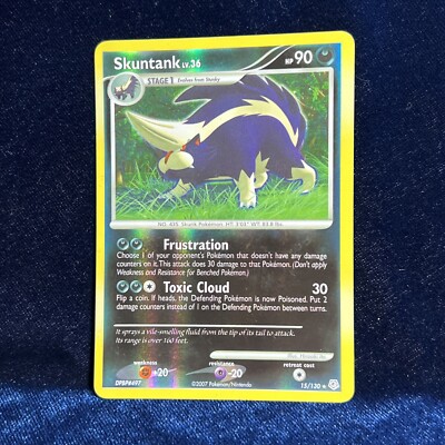 Skuntank 15/130 Reverse Holo Rare Diamond & Pearl Base Set Pokémon Card ...