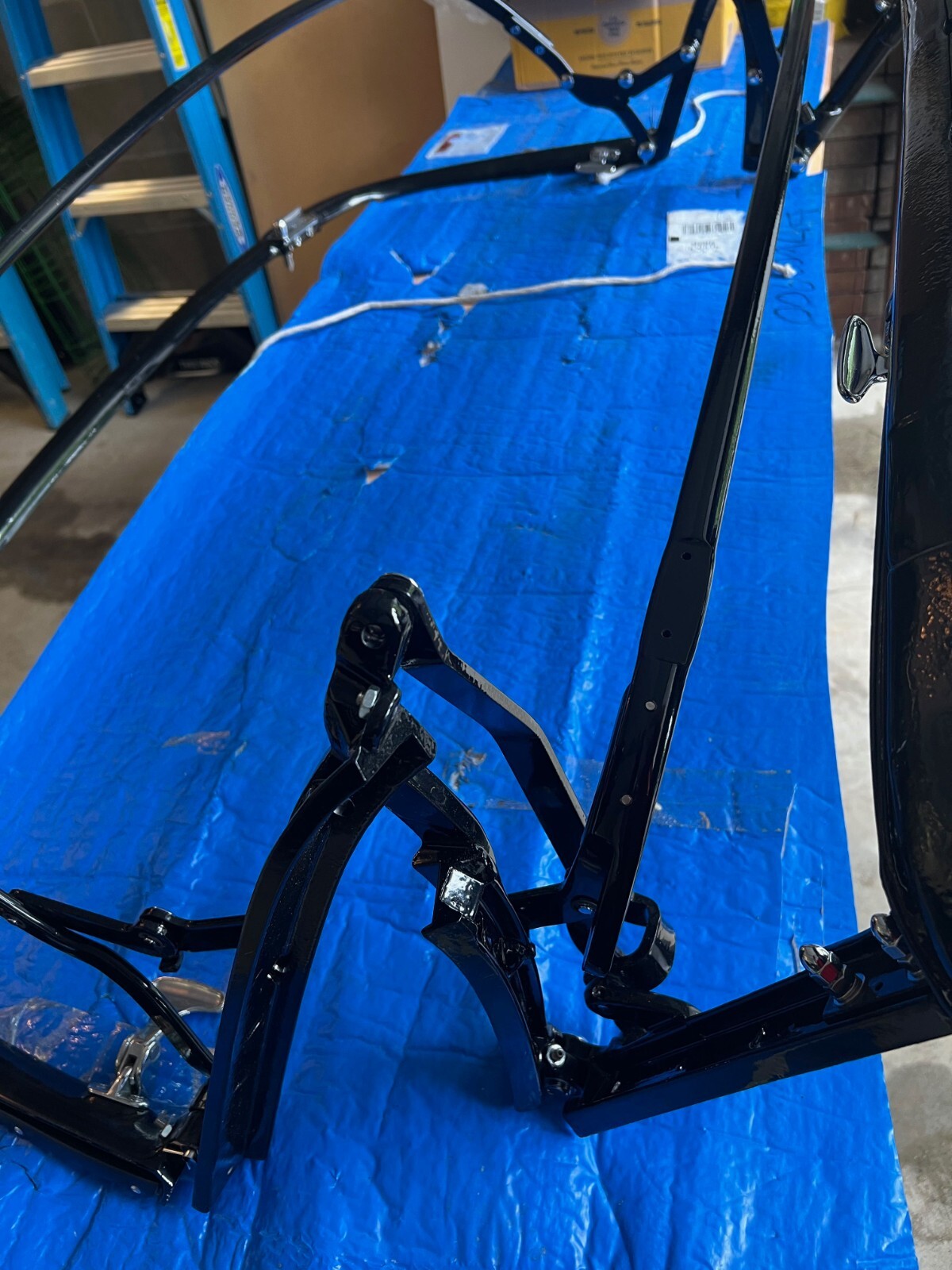 1955-57 Ford Thunderbird Convertible Top Assembly w/Spring Loaded Lift ...