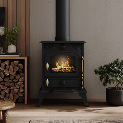 4.5KW Eco Defra Approved Multifuel Stove Wood Burning Log Burner ...