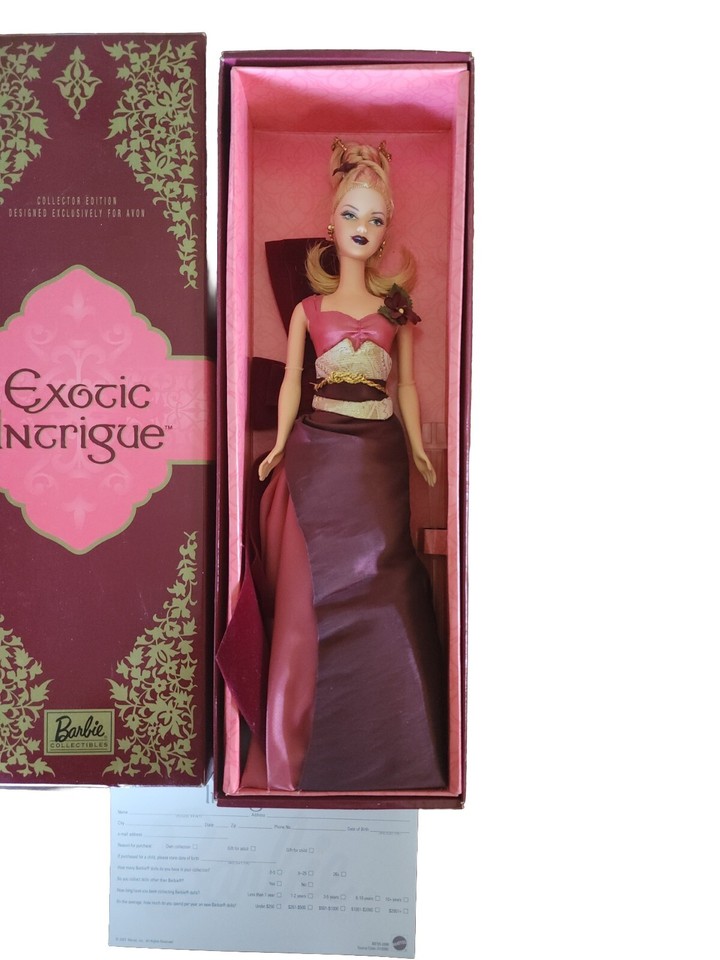 Exotic Intrigue 2003 Barbie Doll Mattel #B9795 Avon Collector Edition ...