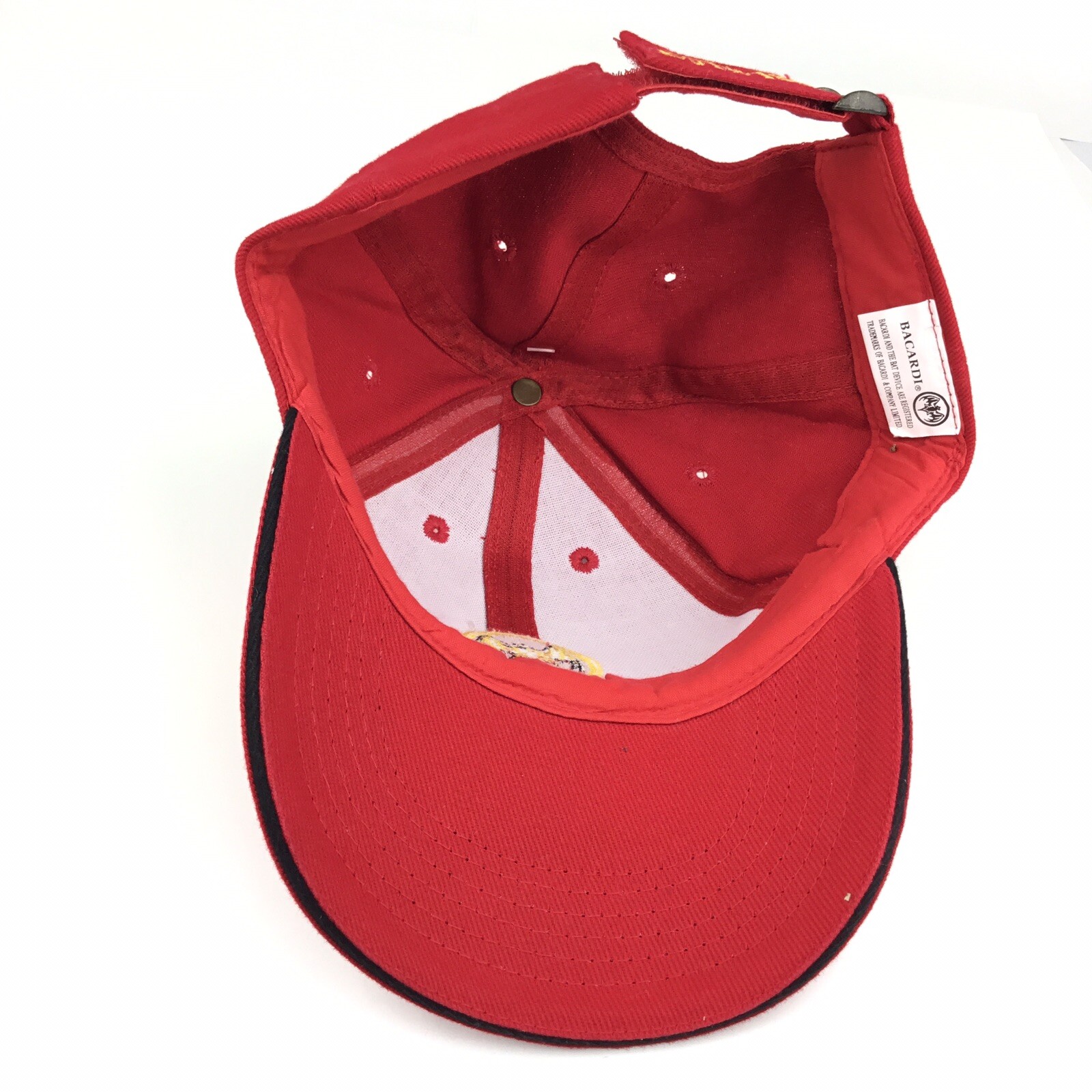 NWT Bacardi Rum Embroidered Red Baseball Cap Hat Adj Adult Cotton | eBay