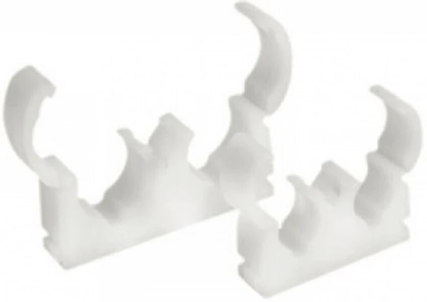 Talon TD22 22mm Double Hinged White Pipe Clips Pack of 50 | eBay UK