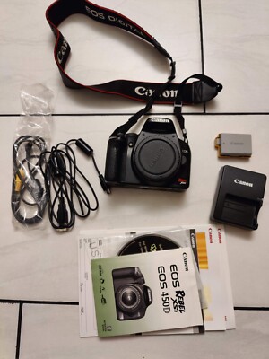 Canon EOS Rebel XSI Camera (body, battery, cords, manuals) | eBay