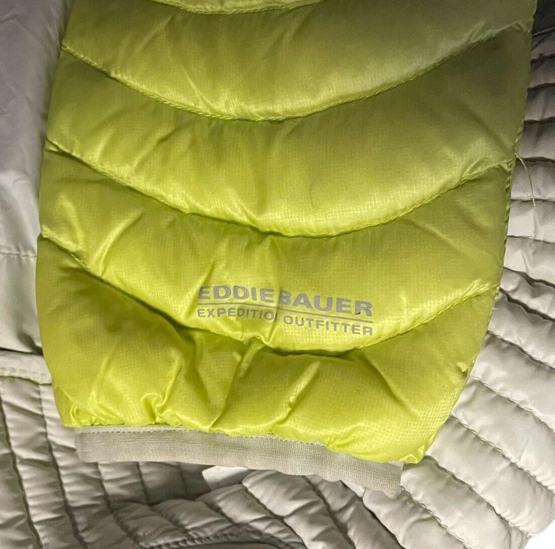 Eddie Bauer First Ascent Bright Green EB800 Down Puff… - Gem