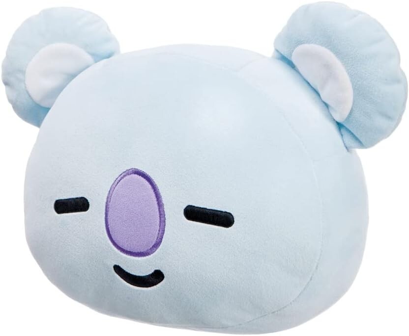 BT21 KOYA LARGE BLUE PLUSH PILLOW CUSHION NEW WITH TAGS SOFT TOY AURORA ...