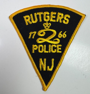 Rutgers Police New Jersey NJ Patch A6 | eBay