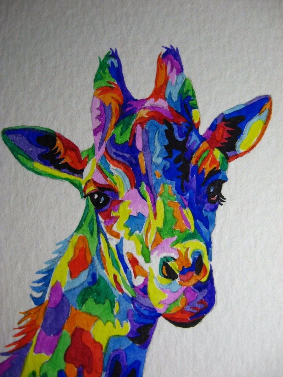 Abstract Giraffe Art