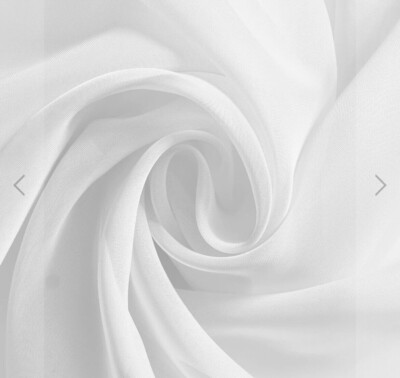 By The Yard Pure White Cotton Fabric Soft Light Weight Fabric 44 In ...