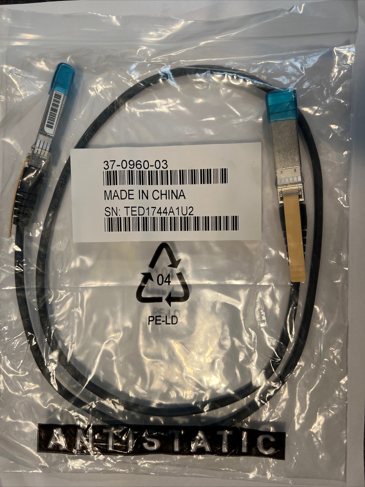 New Cisco SFP-H10GB-CU1M Twinax Copper Cable 37-0960-03 | eBay