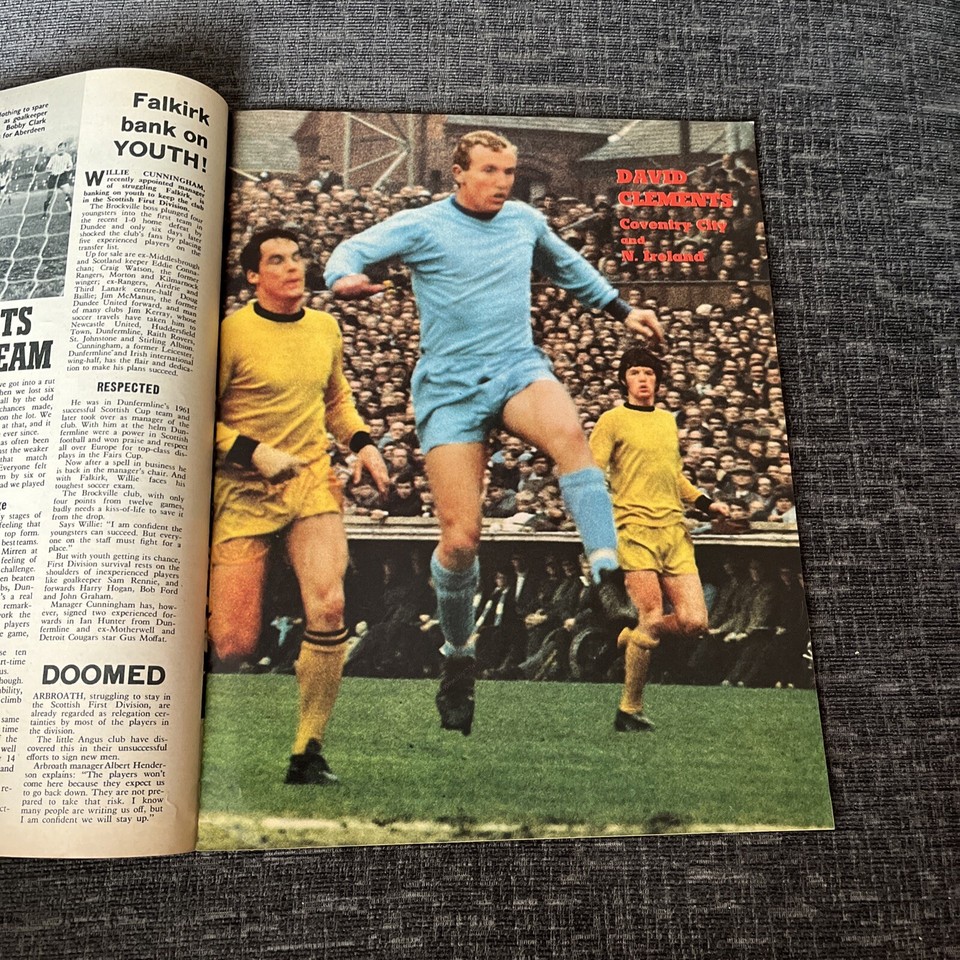 Goal Magazine - 11 Jan 1969 Bobby Gould Dave Clements David Chadwick ...